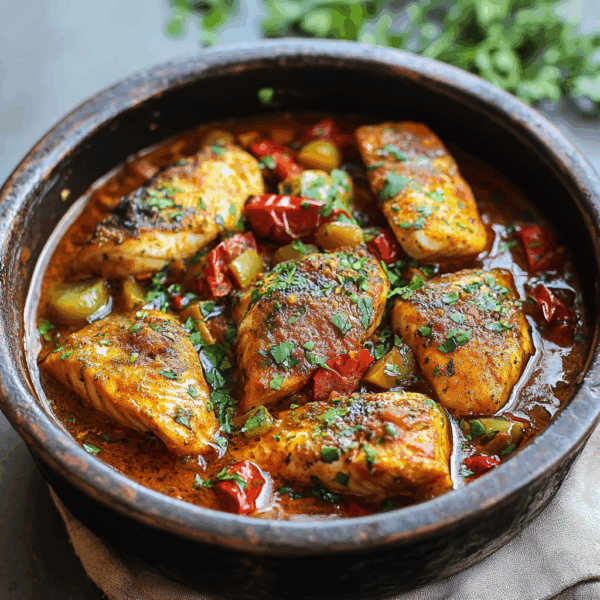 Moroccan Fish Tagine with Ginger and Saffron